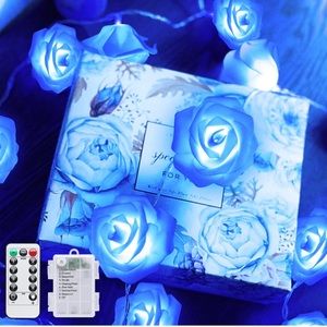 Other | Blue Rose String Lights 164ft 3 Led Battery Operated | Poshmark